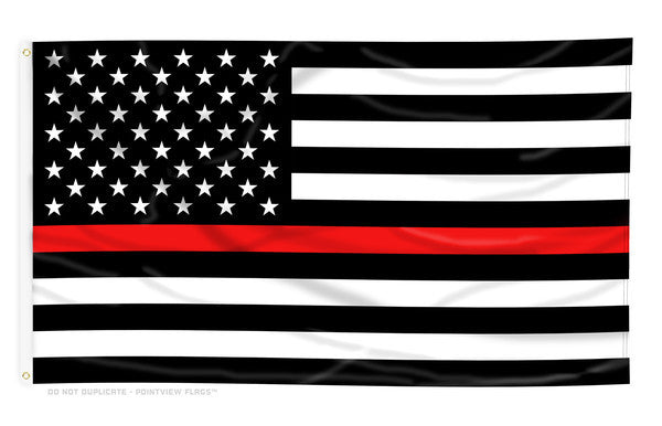 Thin Red Line Flag – Bombero Designs