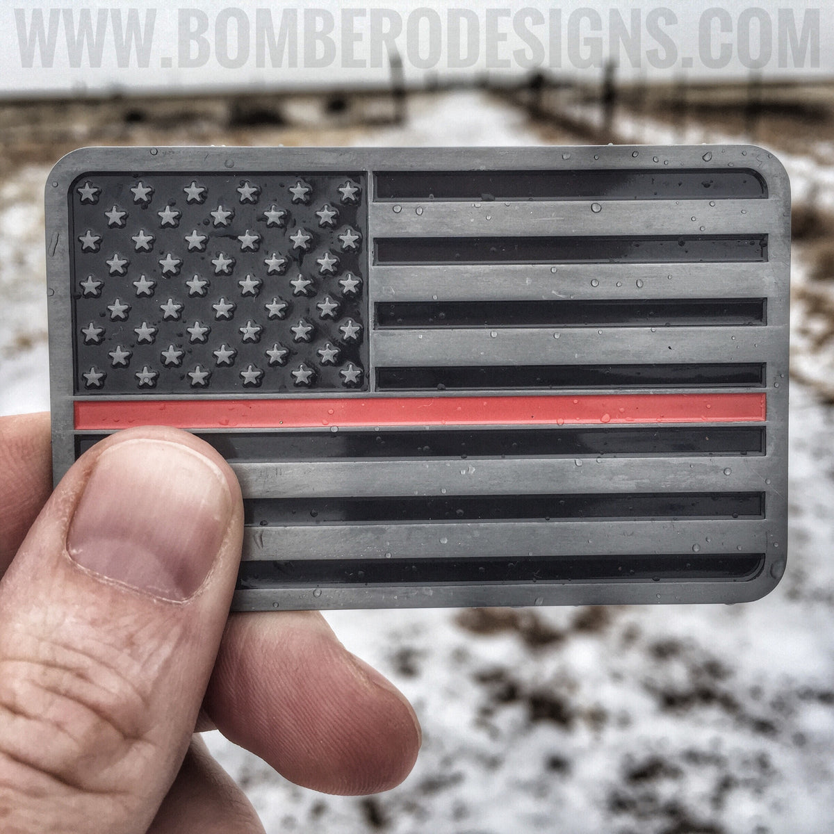 Thin Red Line Emblem – Bombero Designs